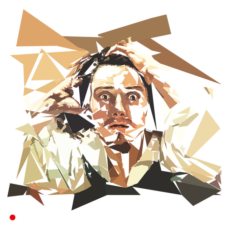 Appropriation et remake du tableau « Le Désespéré » du peintre français ...